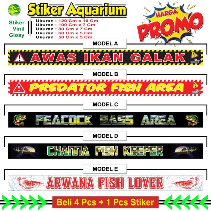 Jual stiker ikan predator 100cm - Jakarta Timur - Asna27 | Tokopedia