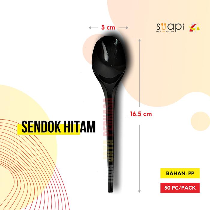 Jual Sendok Suapi Hitam / Sendok Makan Suapi / Sendok Plastik Suapi. 50 ...