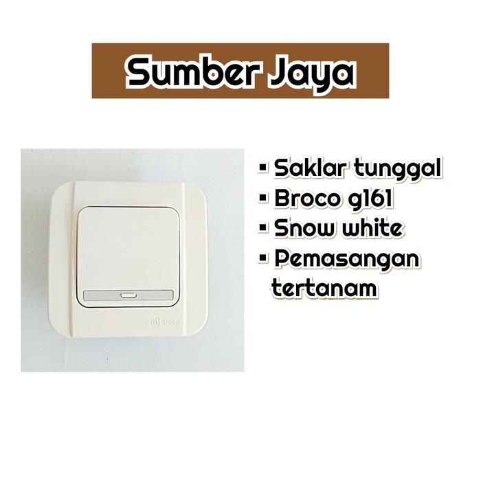Jual Saklar Engkel Inbow Broco Saklar Tanam Single Switch Galleo G161 ...