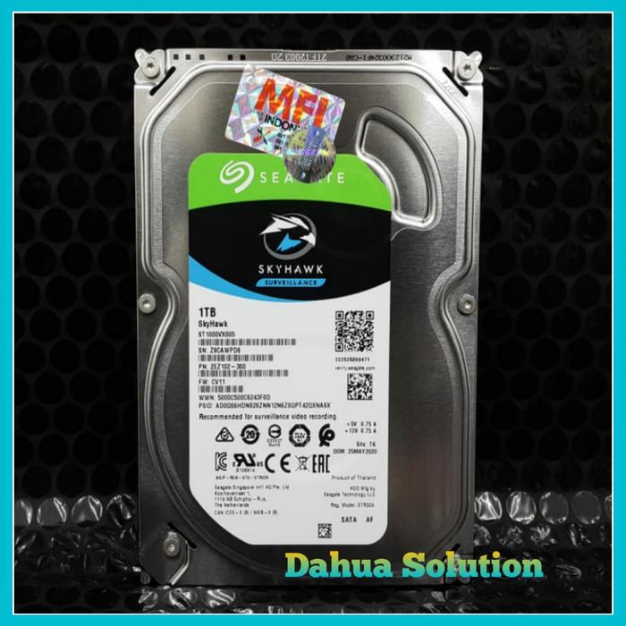 Jual HDD MFI 1TB SEAGATE SKYHAWK - HARD DISK CCTV 1 TB GARANSI RESMI 3 ...