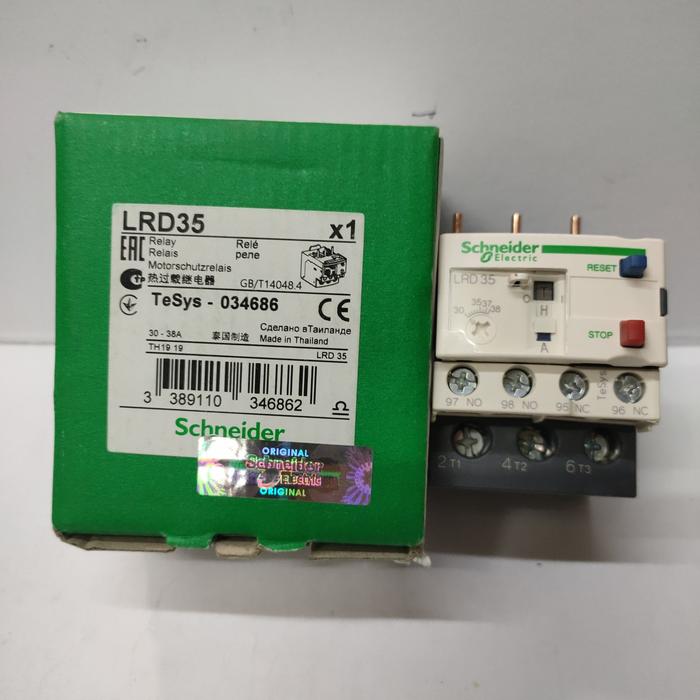 Jual Relay Thermal beban LRD35 30-38A Schneider original - Jakarta ...