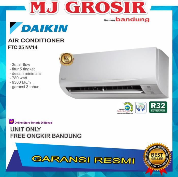 Jual AC DAIKIN FTC 25 NV14 RC 1 PK 25NV14 R32 STANDARD THAILAND UNIT ...