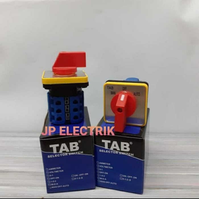 Jual Selector Switch 3 Posisi 3 Pole Plate Man-Off-Auto SA16-3-3 ...