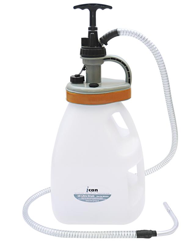 Jual iCan Combo 10L Oil Container with Pump Lid and Piston Pump / Paket ...