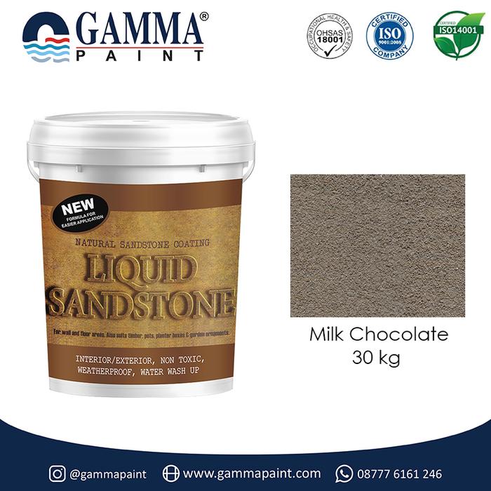 Jual Gamma SANDSTONE 30KG Pail - Cat Tekstur Efek Batu & Aspal - Milk ...