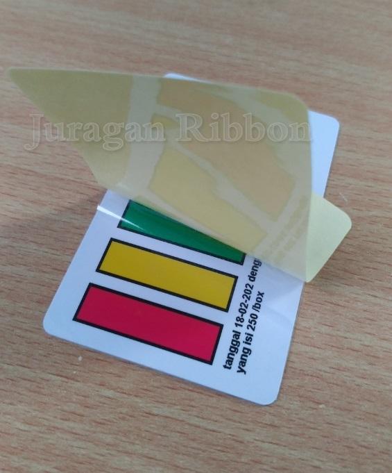 Jual Stiker vinil Inkjet id card , ukuran sesuai dengan id card isi 100 ...