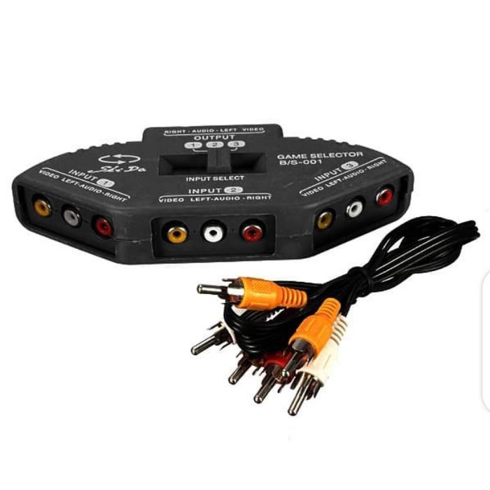 Jual AV Switch 3 in 1 AV RCA Selector With AV RCA Cable - Jakarta Barat ...
