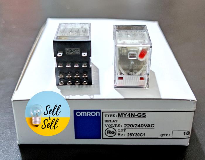 Jual Relay Omron MY4N-GS (ORIGINAL) 220/240VAC / Omron MY4NGS (100% ASLI) - Jakarta Barat - Sell ...