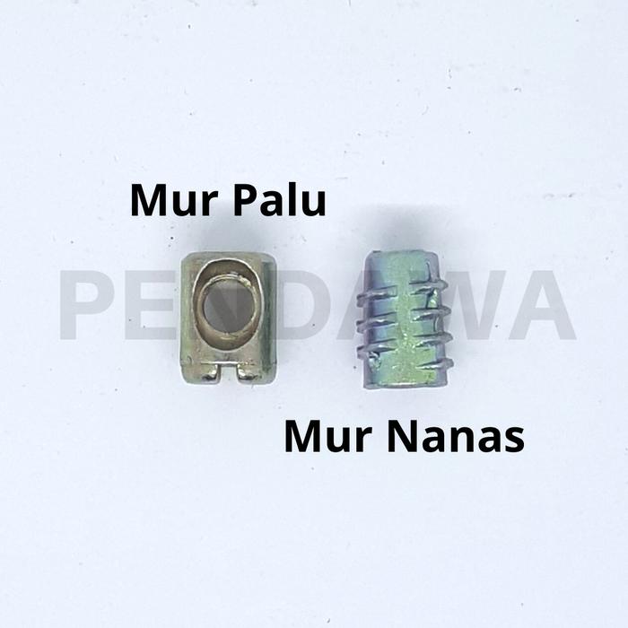 Jual Mur Nanas 6mm / Mur Tanam Kayu 6 mm / Mur Knockdown Furniture 6mm ...