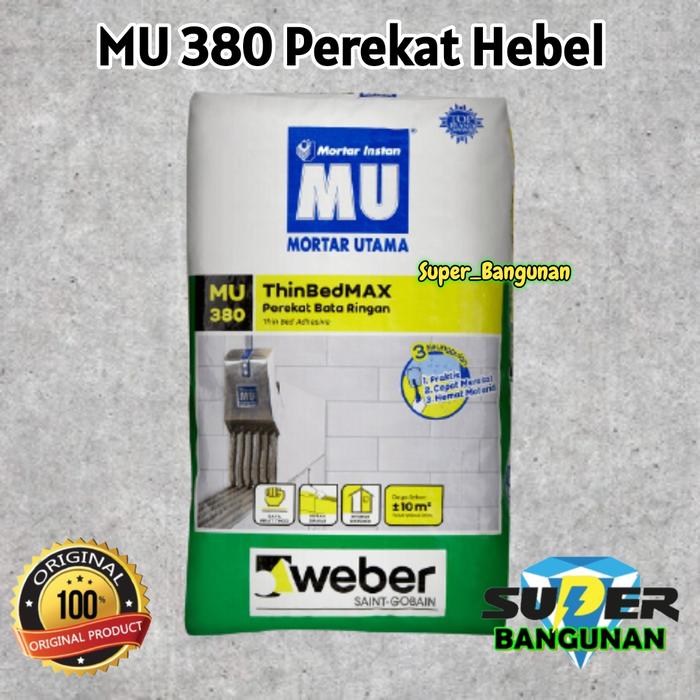Jual Semen Perekat Bata Ringan MU 380 / Semen Instant Mortar - Formula ...