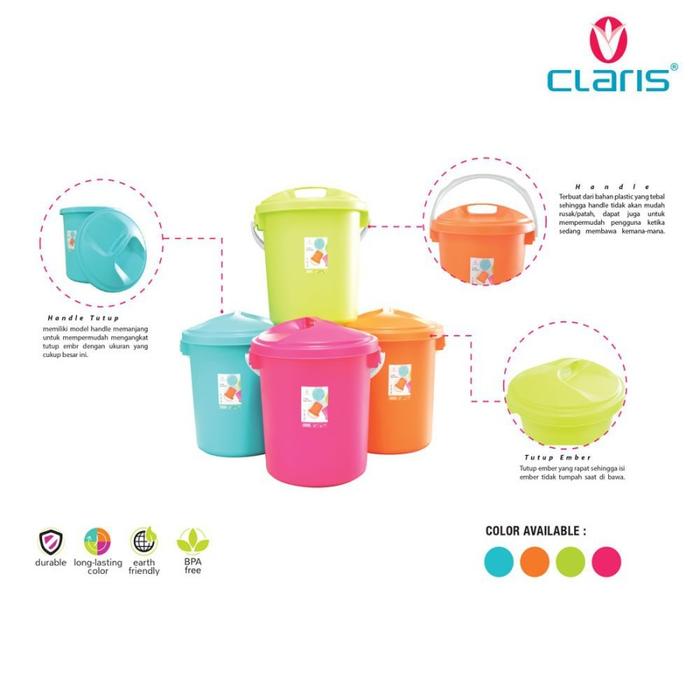 Jual LIMITED CLARIS EMBER PAX 22 DENGAN TUTUP DAN GAGANG - Hijau Lime ...