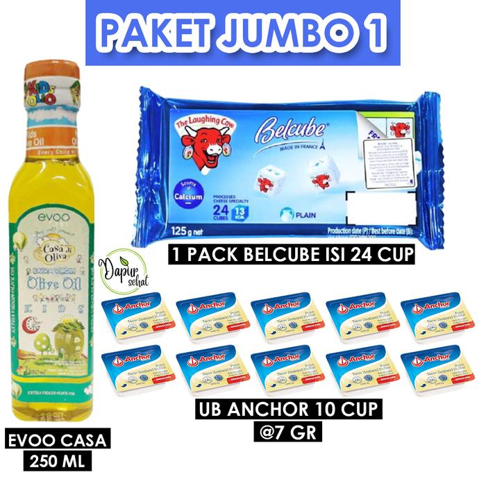 Jual Paket MPASI Lengkap / EVOO/ Unsalted Butter/ Anchor/ Belcube ...