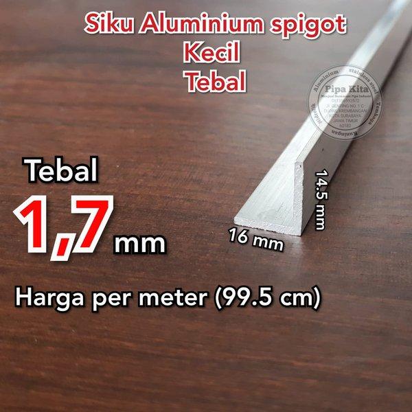 Jual Siku Aluminium Kecil Spigot Ukuran 16 mm x 14.5 mm - Jakarta Pusat ...