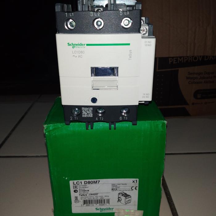Jual contactor kontaktor LC1D80M7 125A 3P Schneider - Jakarta Pusat ...