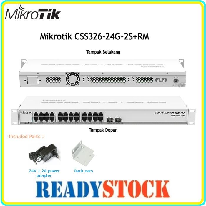 Jual MIKROTIK CSS326-24G-2S+RM Routerboard - Jakarta Pusat - READY 2 ...
