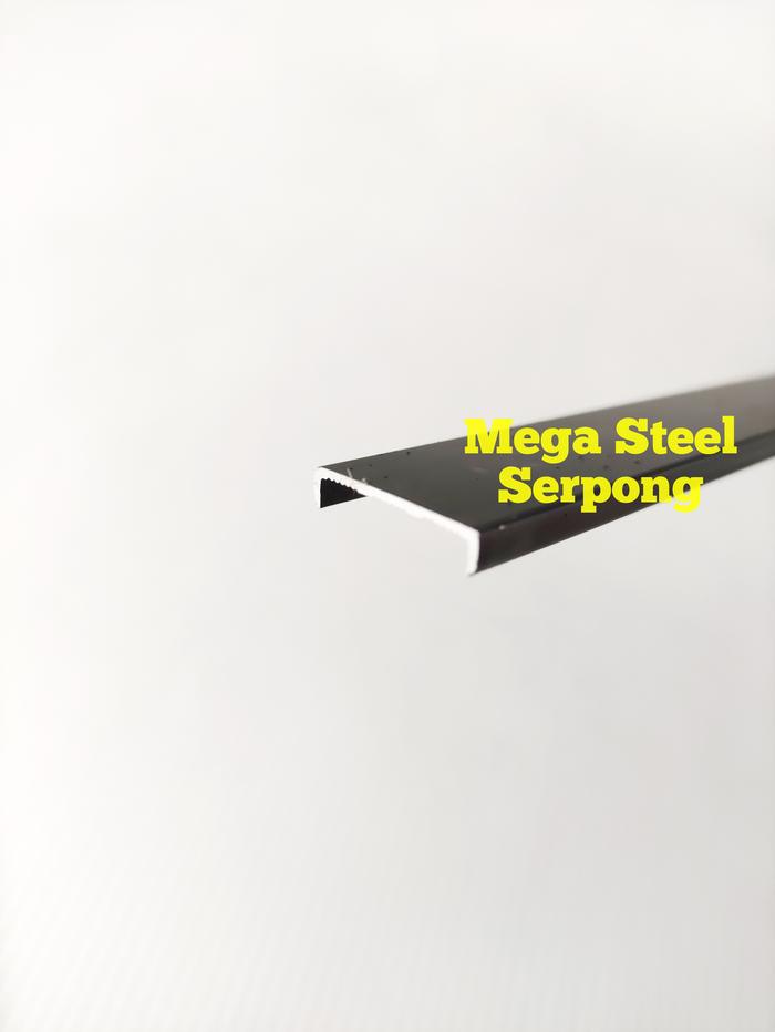 Jual Lis Edging U Black Hitam Alumunium 5 x 19 x 5 mm, pjg 150 cm ...