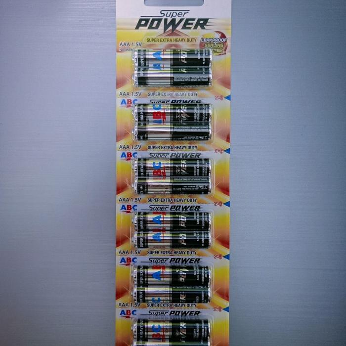 Jual batre ABC super power AAA / A3 / remot /remote / battry / baterai ...