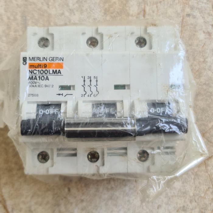 Jual MCB Merlin Gerin Multi9 NC100LMA MA10A 10A 3p 50kA France - Jakarta Pusat - Niaga Abadi ...