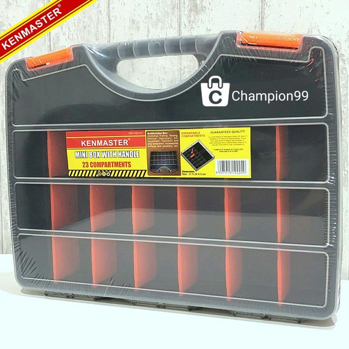Jual MINI TOOLBOX 23 KOMPONEN/KOTAK PLASTIK MINI 23 SEKAT MUR BAUT ...