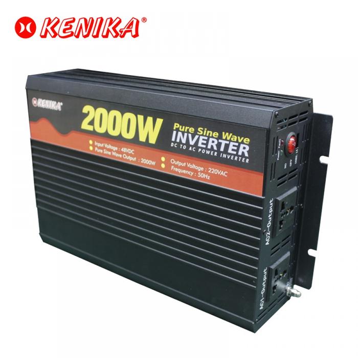 Jual KENIKA PURE SINE WAVE 2000W 48V DC-220V AC POWER INVERTER PSW-2000 ...