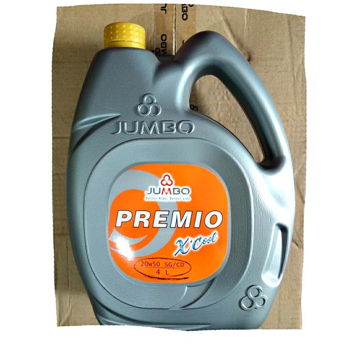 Jual Oli Jumbo Premio X'Cool SAE 20W50 SG/CD Ukuran: 4 Liter (Mesin ...