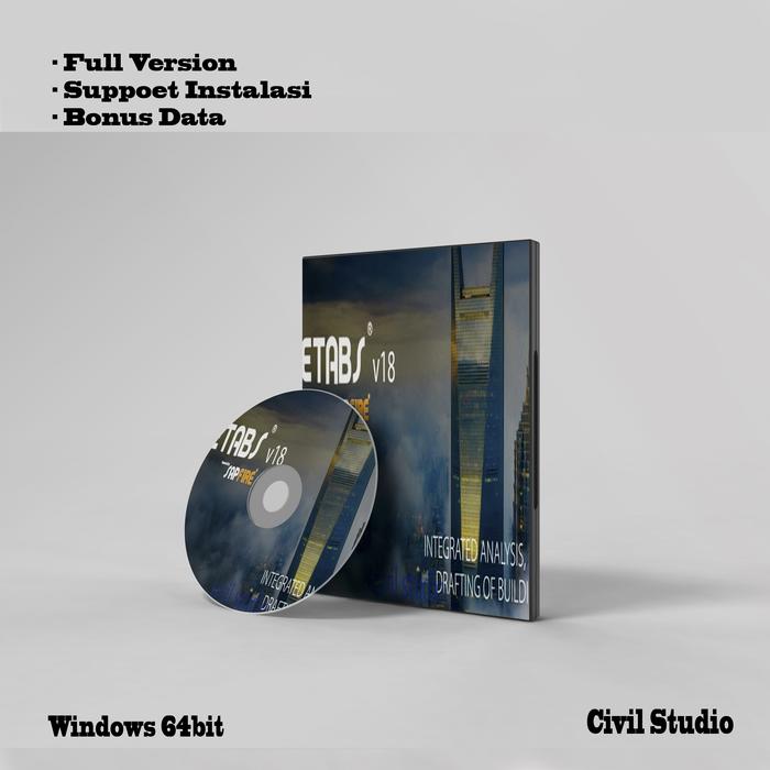 Jual Software CSI ETABS V18.1.1 Full Version Lifetime (DVD) - Kab. Brebes - CIVILSTUDIO | Tokopedia