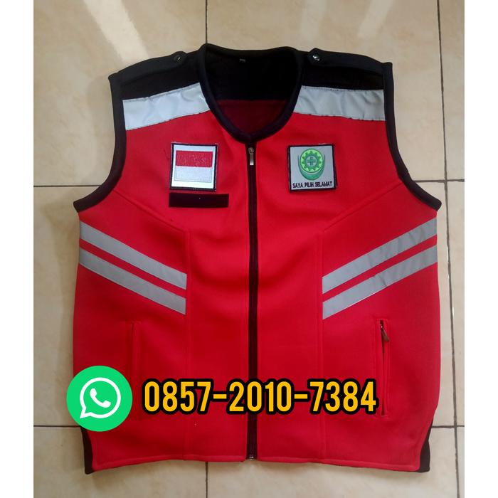 Jual rompi k3 merah jaring konstruksi lapangan proyek - full merah, XXS ...