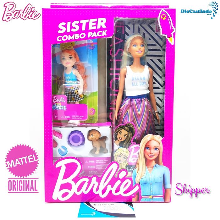 Jual Barbie Dreamhouse Adventures Skipper Curvy Trendy Chelsea Taffy ...