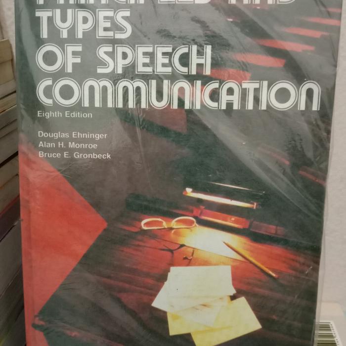 Jual buku principles and types of speech communication - Kota Bandung ...