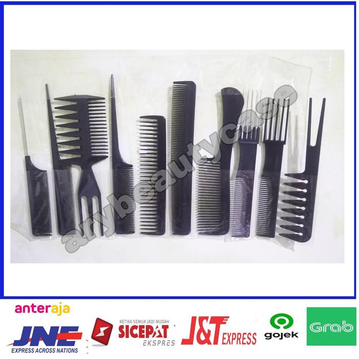 Jual paket sisir 1 set sisir potong rambut barber shop sisir rambut ...