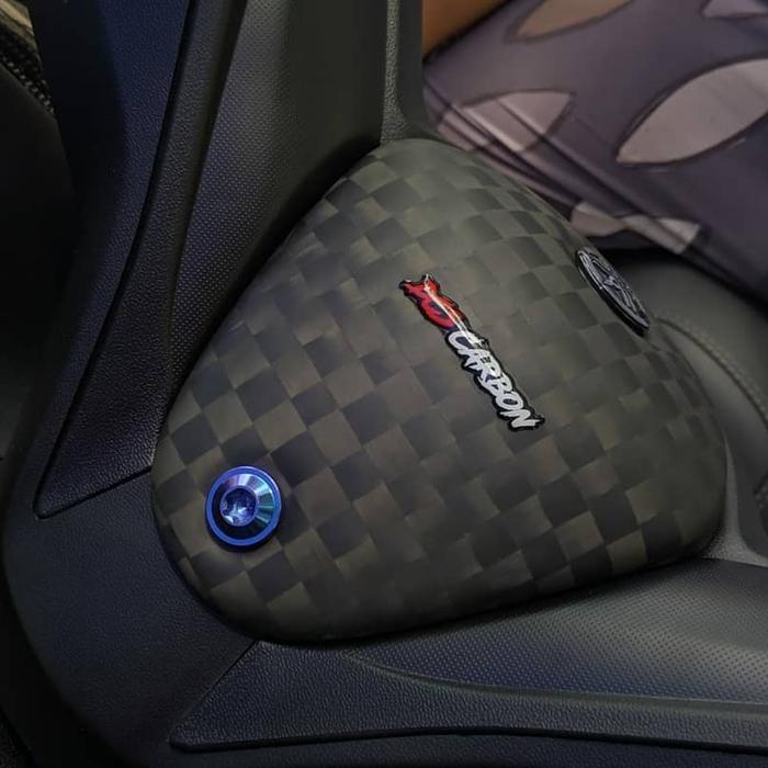 Jual cover stang Carbon kevlar xmax motif Spread tow carbon - Kota ...