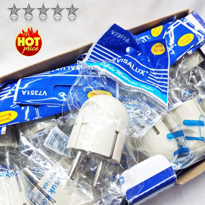 Jual STEKER ARDE KUNINGAN VISALUX V7531A SNI IEC KELAS MENENGAH 2 PIN ...