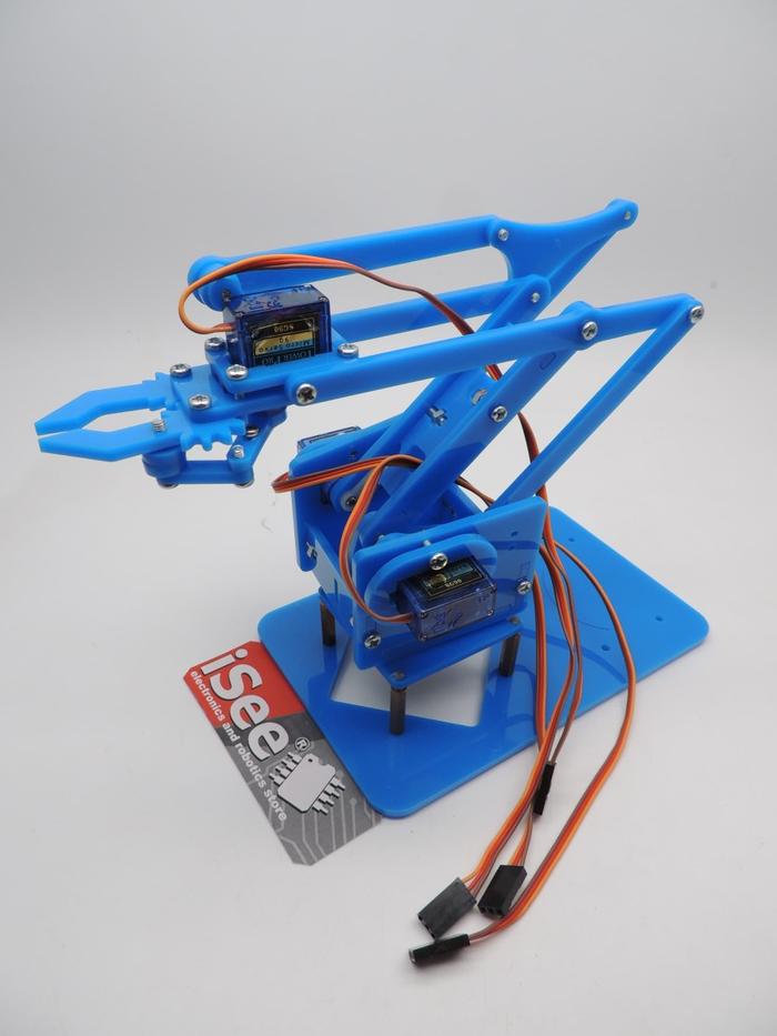 Jual robot arm acrylic Diy arm akrilik kit rangka lengan for Arduino 4 ...