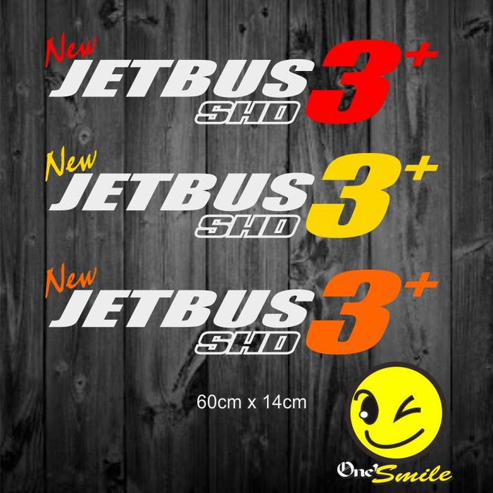 Jual sticker jetbus 3+ / cutting sticker 60x14cm - Jakarta Timur - one ...