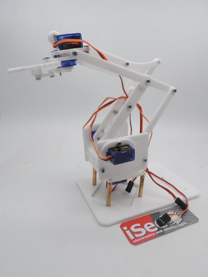 Jual robot arm acrylic Diy arm akrilik kit rangka lengan for Arduino 4 ...