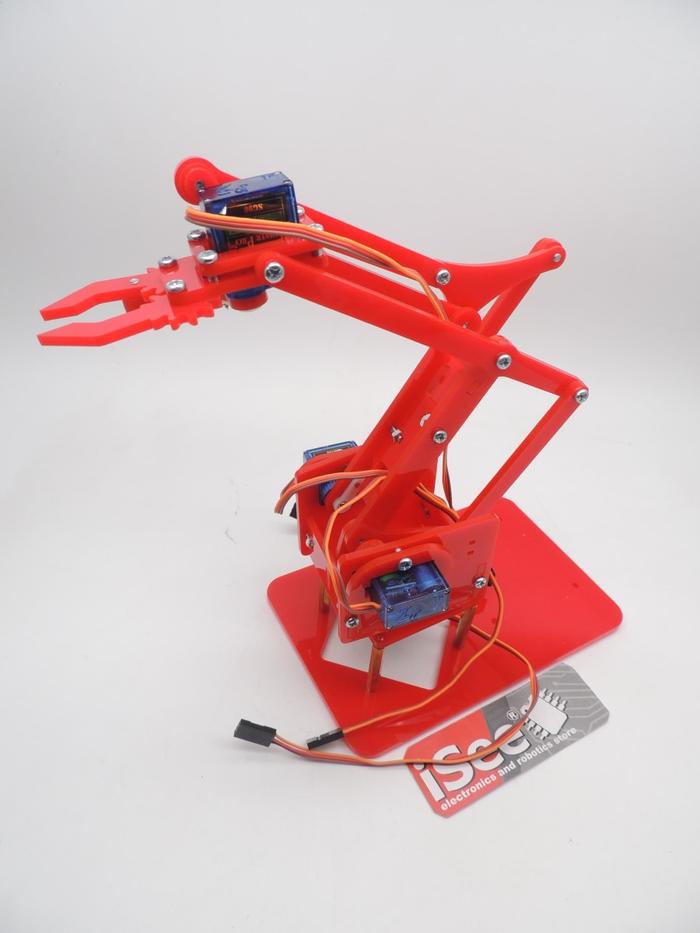 Jual robot arm acrylic Diy arm akrilik kit rangka lengan for Arduino 4 ...
