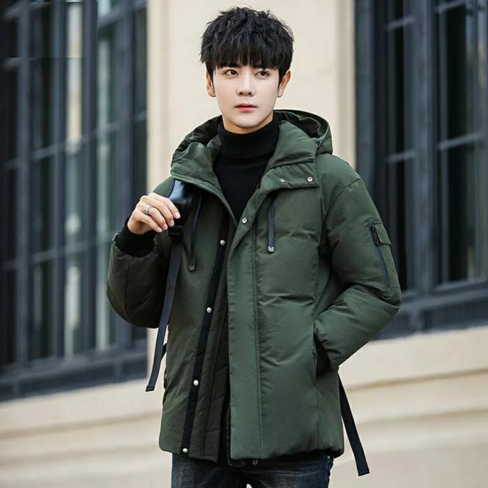Jual Jaket winter pria musim dingin/ jaket pria polos - Hijau army ...
