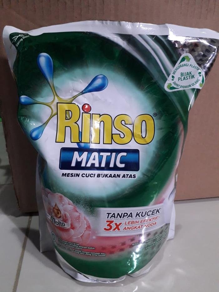 Harga Rinso Detergent Matic Liquid Top Load + Molto 1600 ml hari ini ...