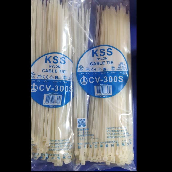 Jual KSS NYLON CABLE TIES CV-300/30CMX4,8MM PUTIH ORIGINAL ASLI KSS - Jakarta Pusat - ARL ...