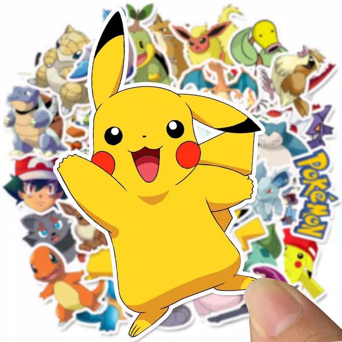 Jual STIKER VINIL ISI 50 PCS POKEMON GO STICKER ANTI AIR AESTHETIC ...
