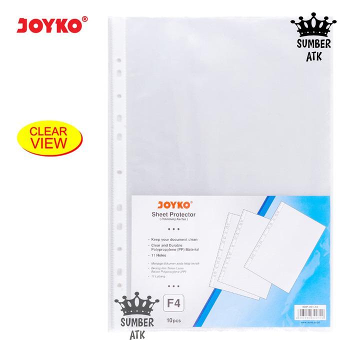 Jual Sheet Protector Pelindung Kertas Joyko SHP-201-10 F4 1 Pack 10 Pcs ...