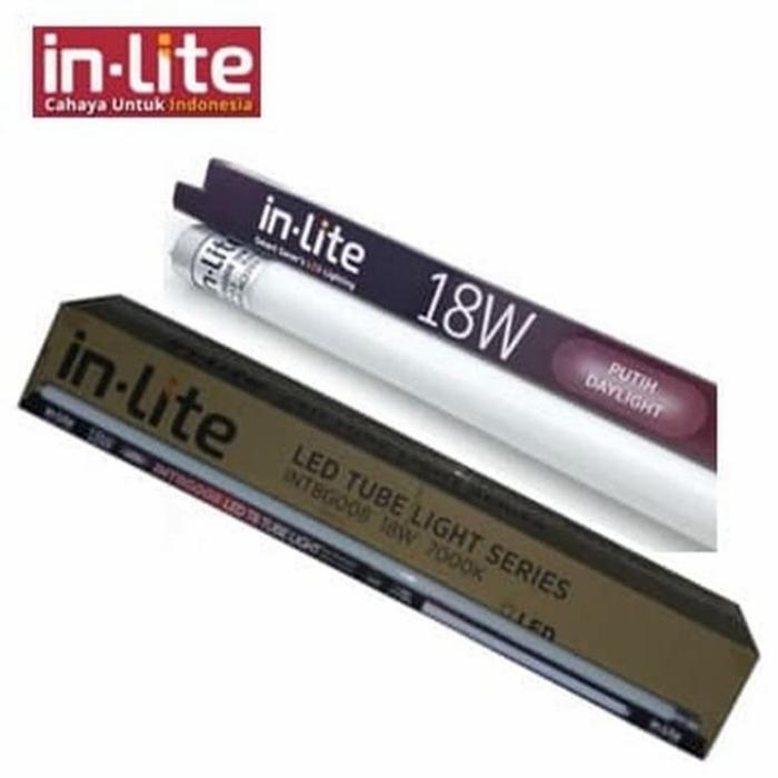 Jual LAMPU LED TUBE T818W 7000K INLITE/LED TUBE T8 18W 7000K INLITE ...