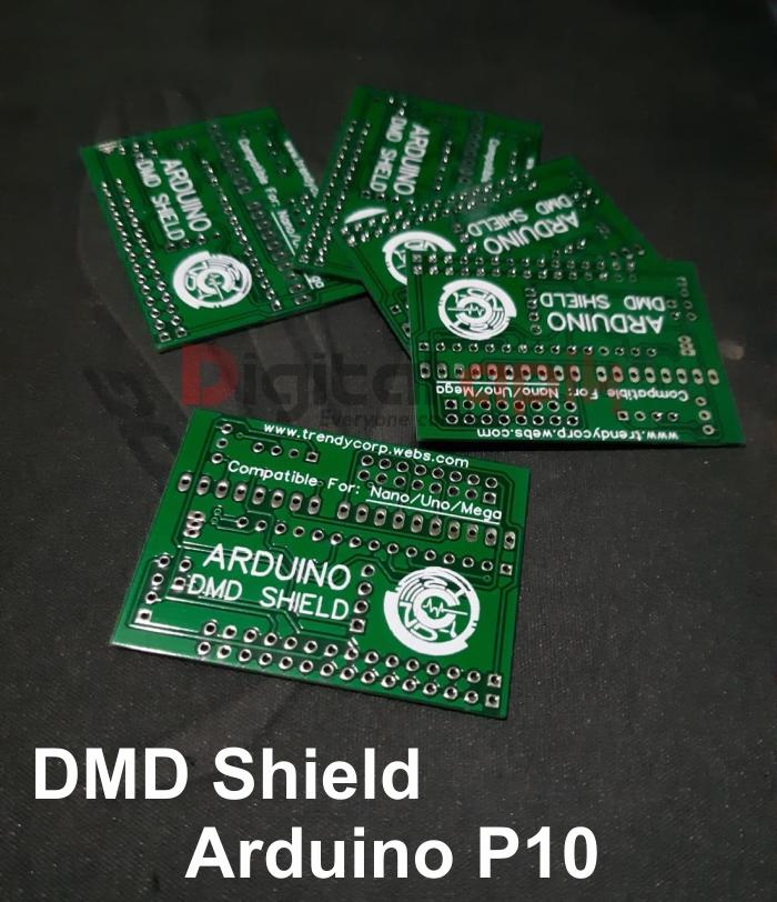 Jual PCB DMD Shield P10 JWS Arduino Uno Nano Bluetooth DS3231 Running ...