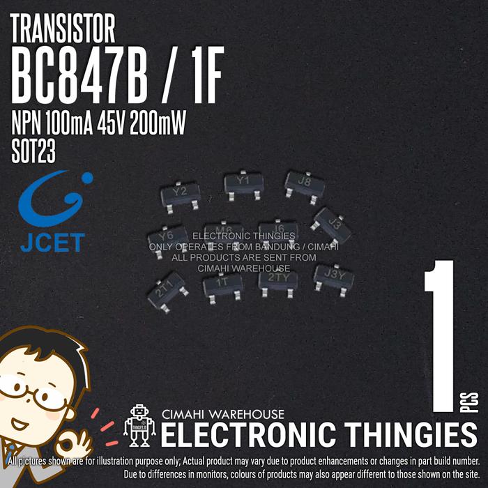 Jual BC847B SOT23 JCET 1F TRANSISTOR SMD BC847 - Kota Cimahi ...