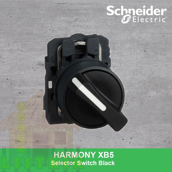 Jual Schneider Electric Harmony XB5 Selector Switch Black XB5AD21 - Kab ...