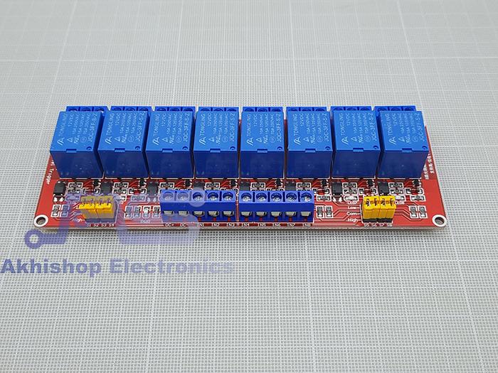 Jual 8 Channel Relay Module 12V Supports High and Low Trigger - Kota ...