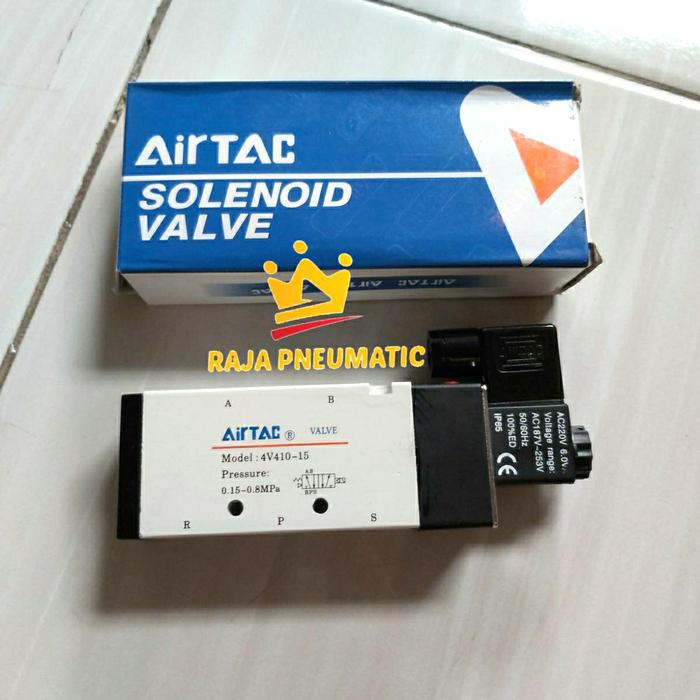 Jual SOLENOID VALVE ANGIN 5/2 WAY 1/2 INCH AIRTAC 4V41015 - Jakarta ...