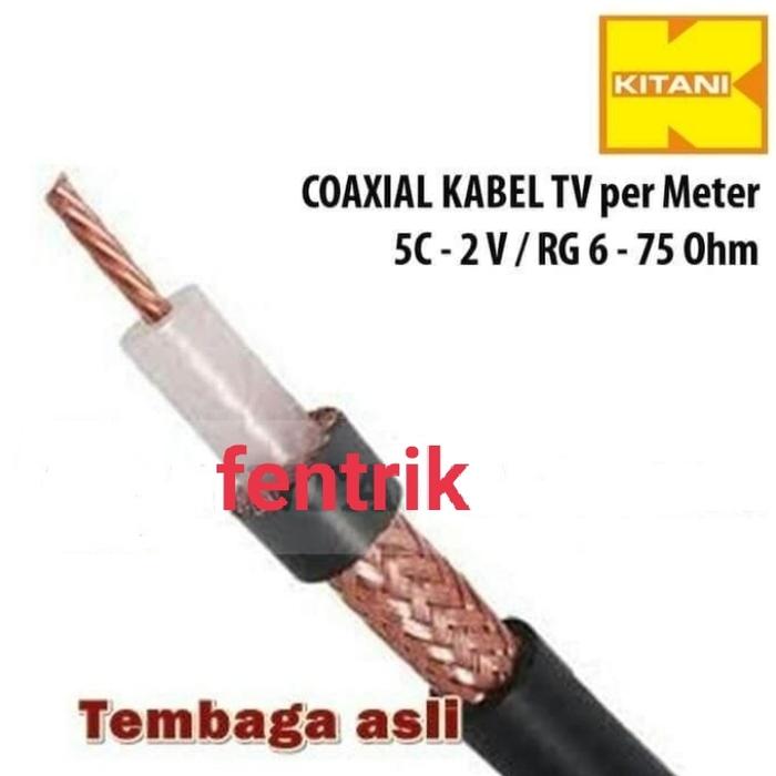 Jual Kabel Antena Kitani 1 Meter/ Kabel CCTV Tanpa Boster 5 C 75 ohm - Kab. Bogor - Fentrik ...
