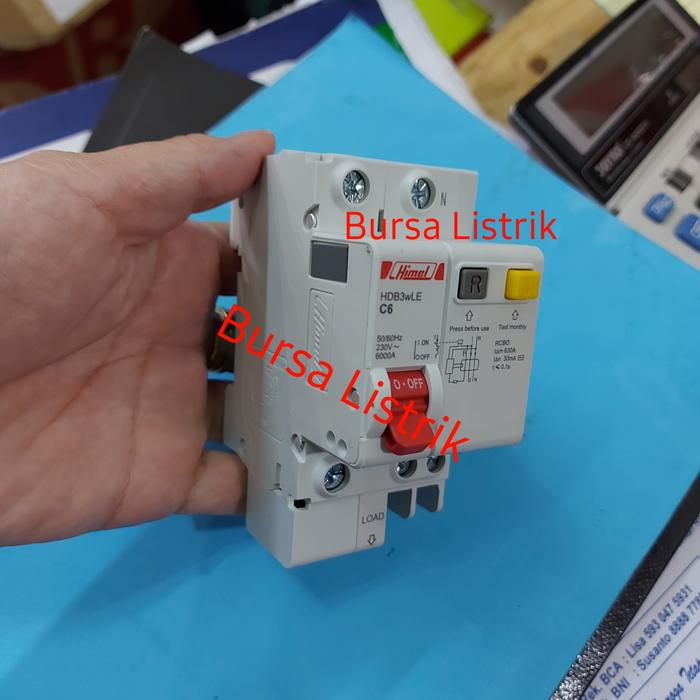 Jual RCBO (ELCB+MCB) Circuit Breaker Himel 30mA 2P 10A 16A 20A 25A 32A 40A - 50A - Jakarta Pusat ...