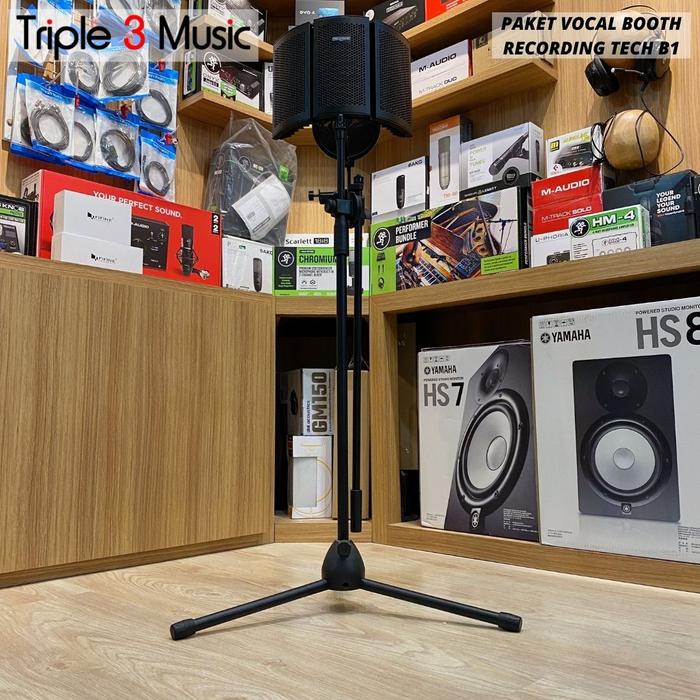 Jual Paket Vocal booth Recording Tech B1 With Stand & Pop Filter - Kota ...